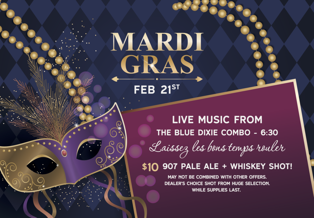 Mardi Gras | Live music from The Blue Dixie Combo – Prospector's ...